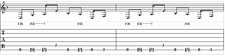 "One Step Closer" by Linkin Park (opening riff)